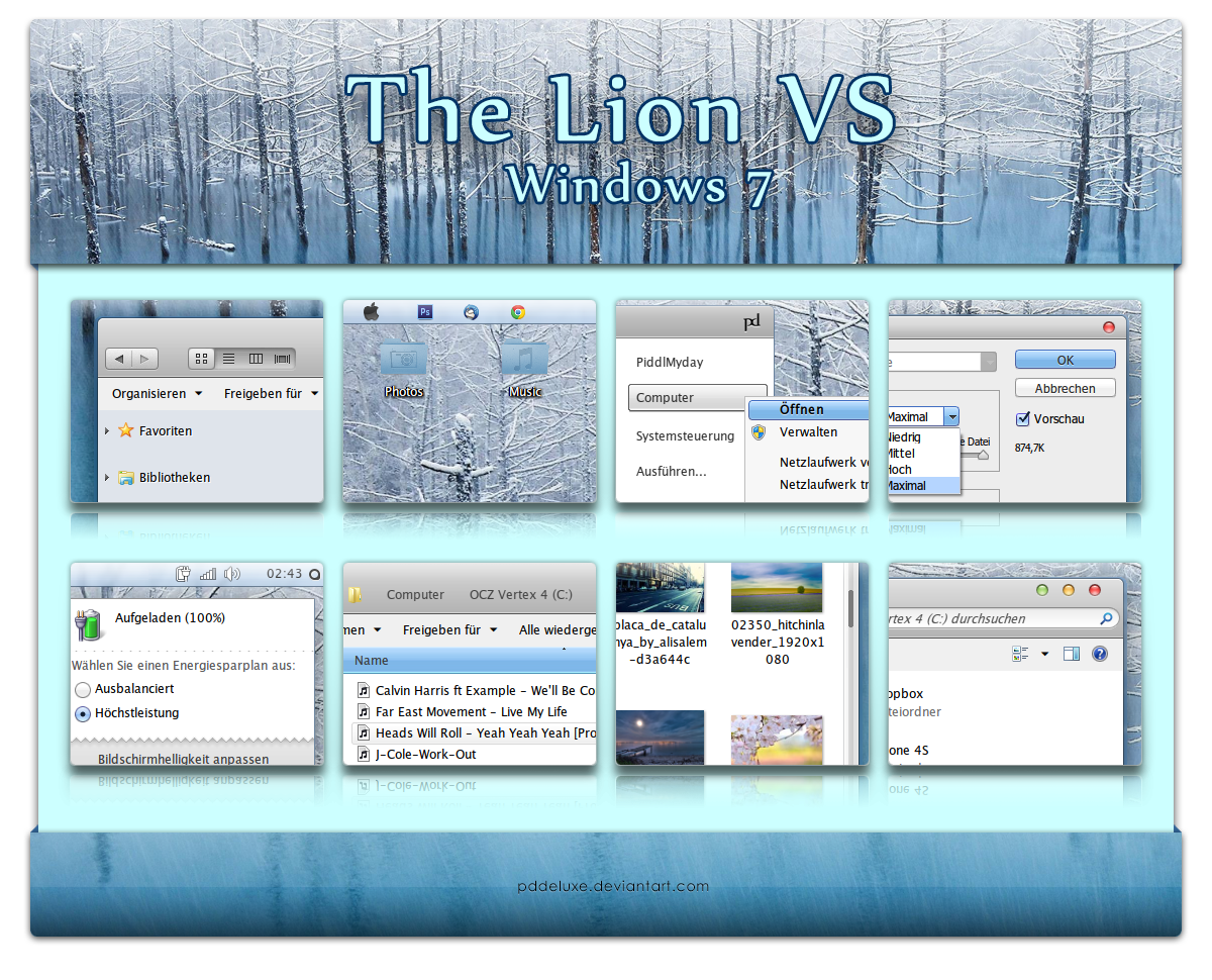 The Lion Visual Style - Windows 7 by pddeluxe on DeviantArt