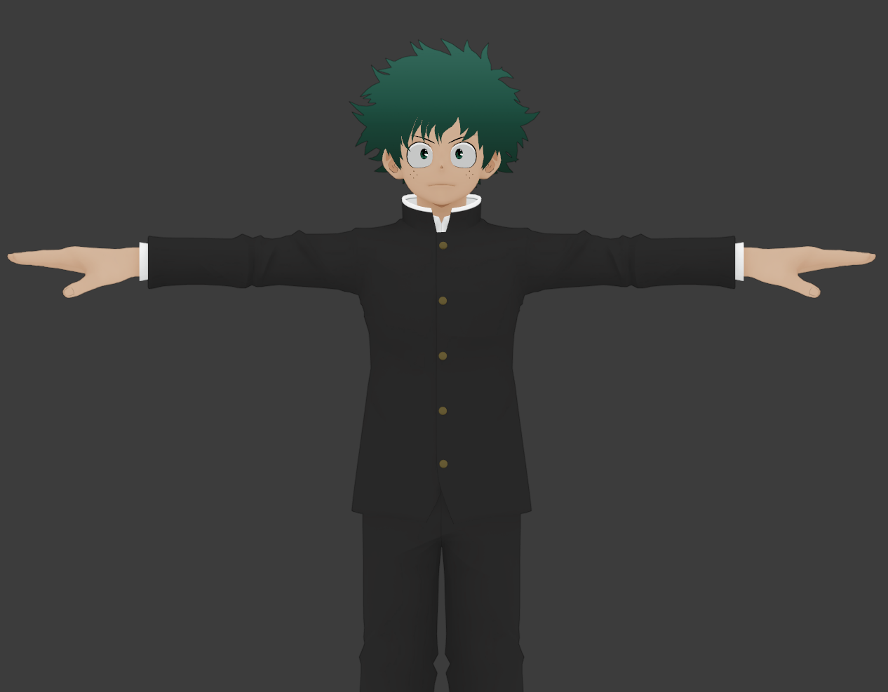 Deku School Uniform Dl by KonVR on DeviantArt
