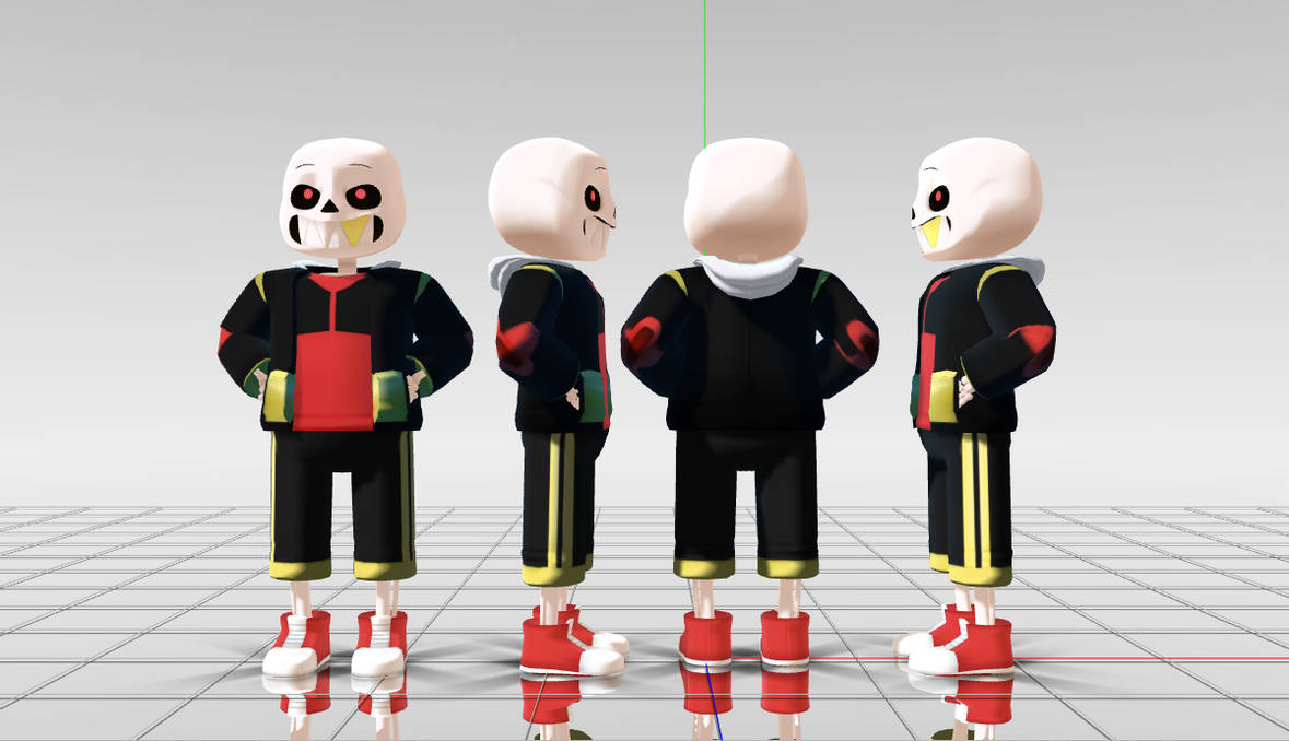 MMD My Version Of Underfell Sans DL by FlareDoesArt on DeviantArt