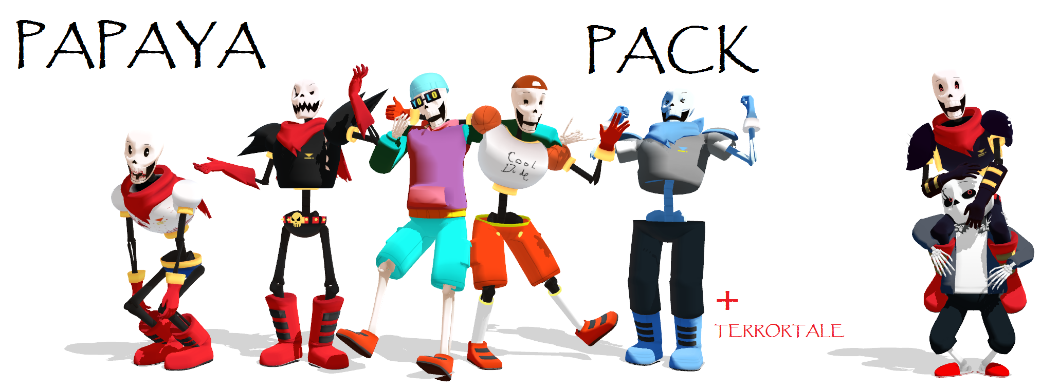 (MMD) Papyrus Pack +Terrortale by FlareDoesArt on DeviantArt