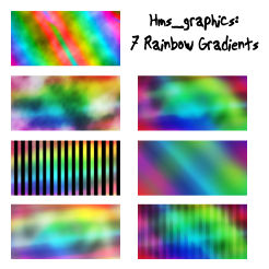 7 Medium Rainbow Gradients by graphicdump on DeviantArt