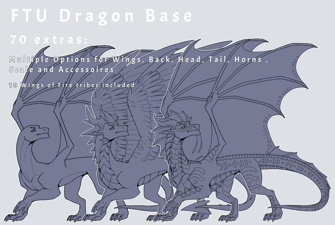 FTU Dragon/Wof Base by frostyhamster on DeviantArt