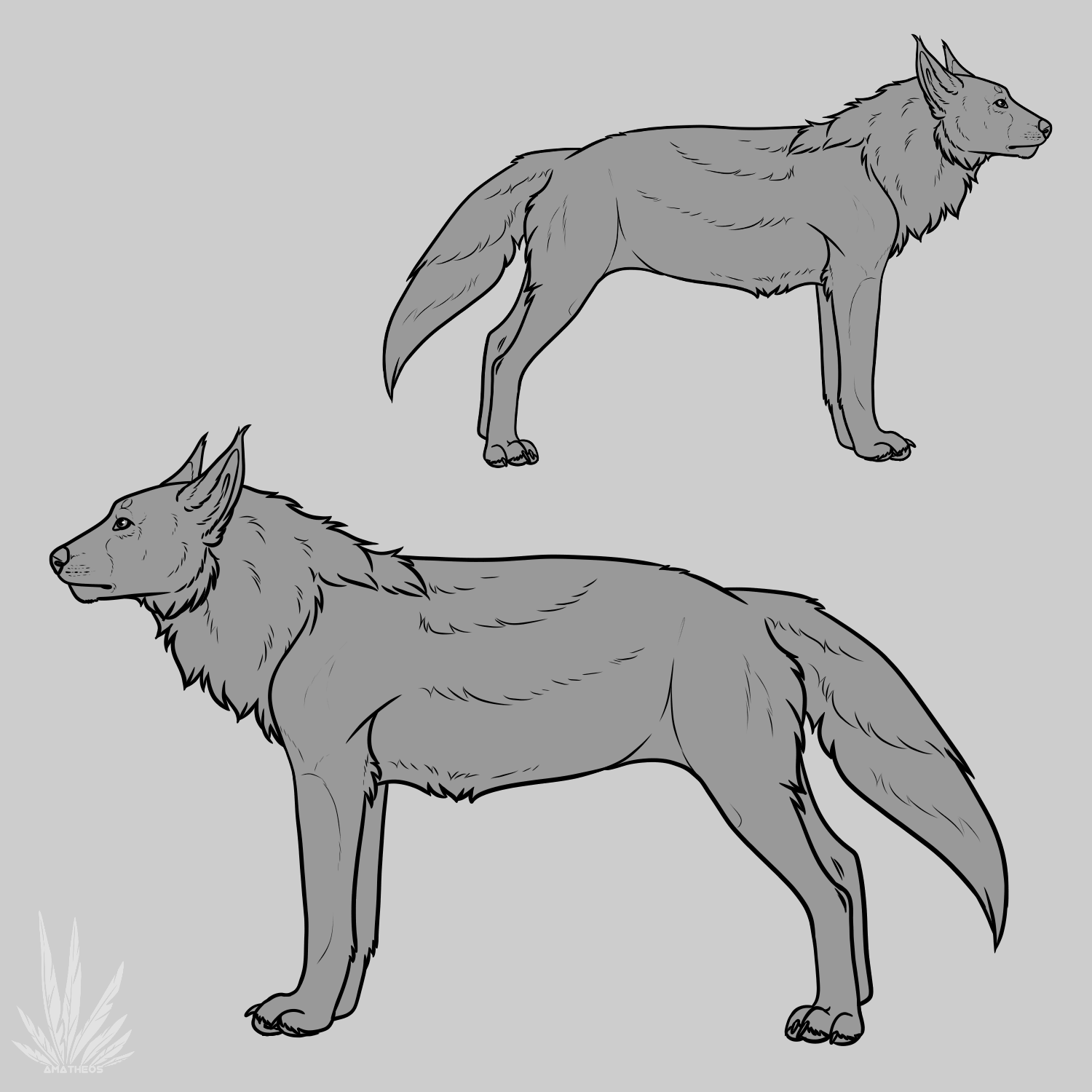 P2U Wolf base by Amatheos on DeviantArt