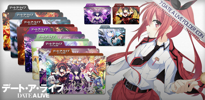 Date A Live icon pack by tammypain on DeviantArt