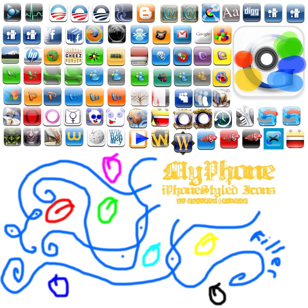 MyPhone iPhone-Styled Icons by aburame0arkana on DeviantArt