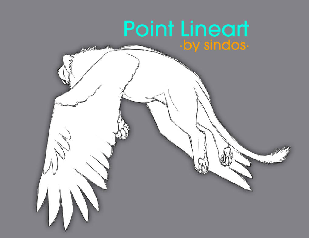Winged 2 lineart by sindos on DeviantArt