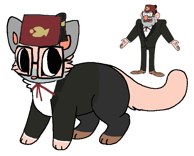 Grunkle Stan Cat Design by BananaNerd on DeviantArt