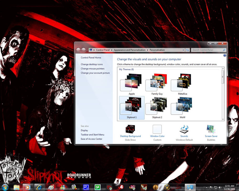 Windows 7 Theme: Slipknot 1 by pictionaryo on DeviantArt