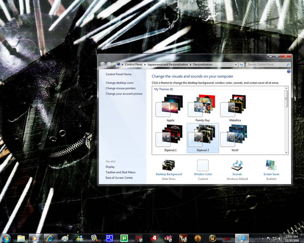 Windows 7 Themes: Slipknot 2 by pictionaryo on DeviantArt