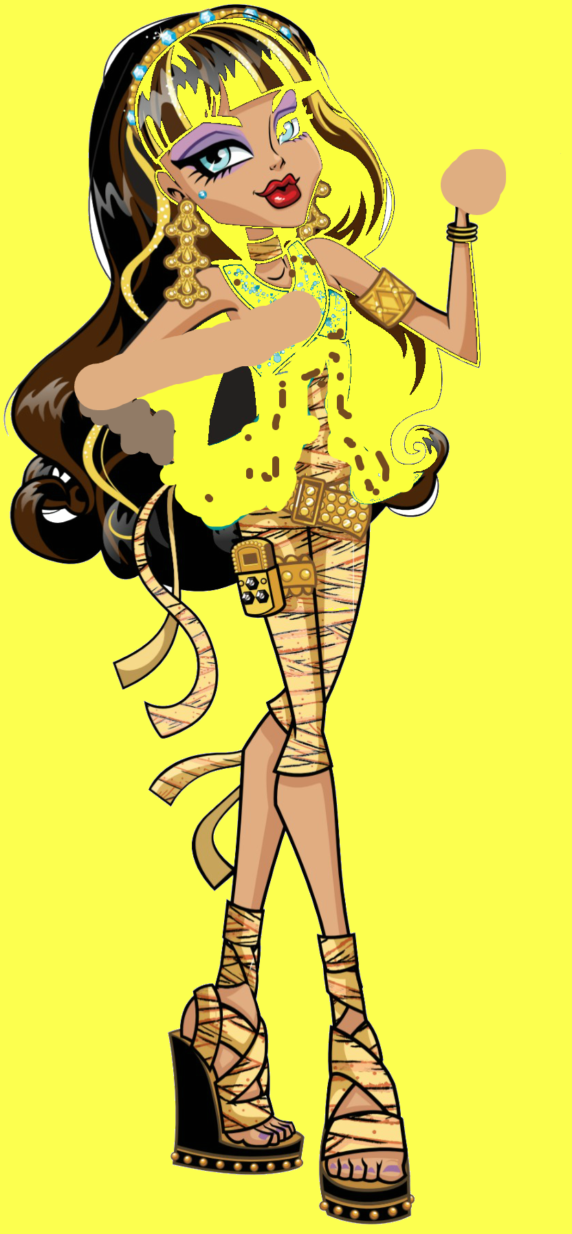 chest beating Cleo by mergenthalerTim on DeviantArt