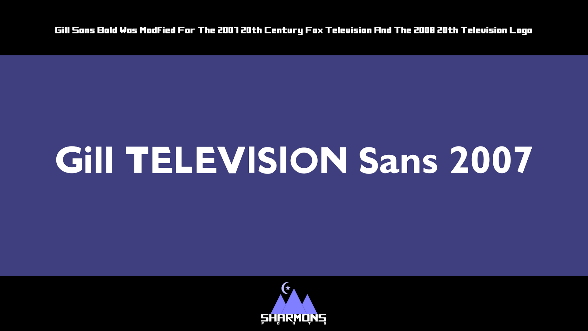 Gill Television Sans 2007 by dotdeeanddel on DeviantArt