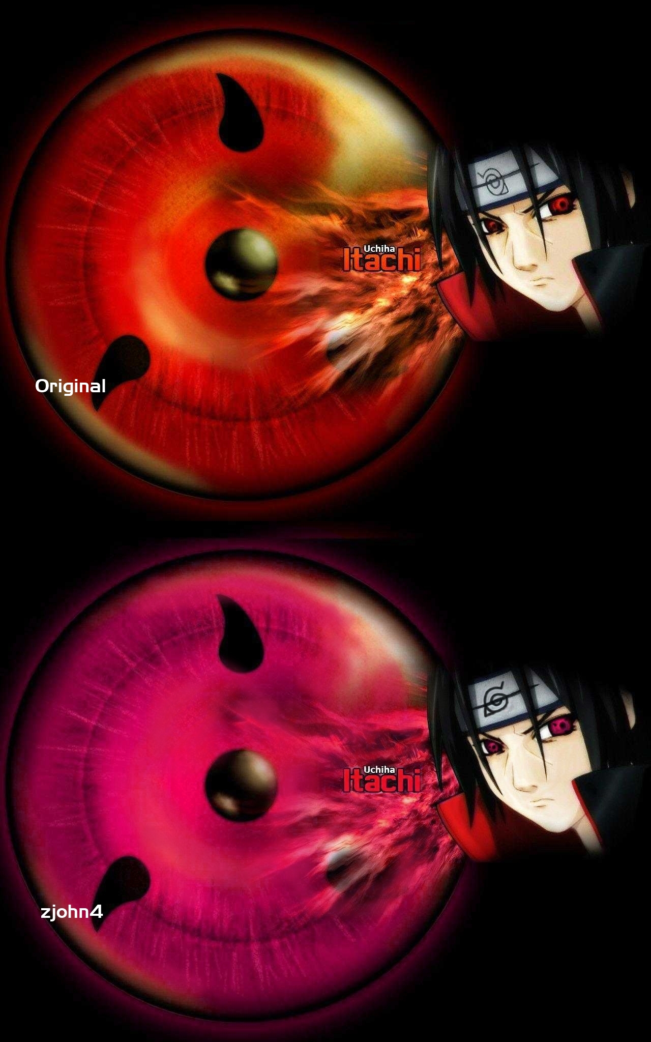 Itachi Pink Eyes 1 by zjohn4 on DeviantArt