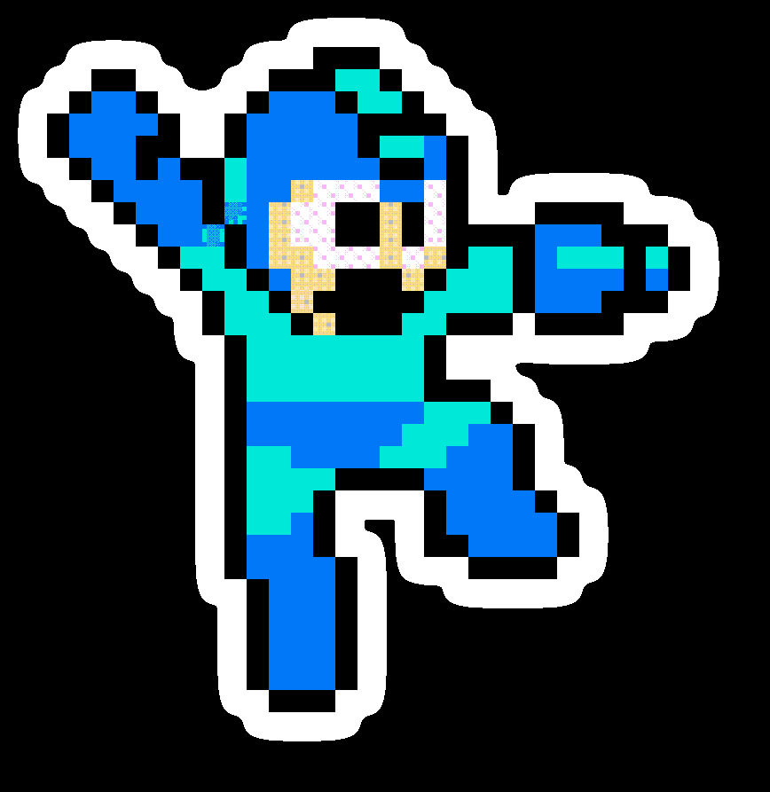 Megaman 2 Sticker Style Icons by bigpurplegoose on DeviantArt