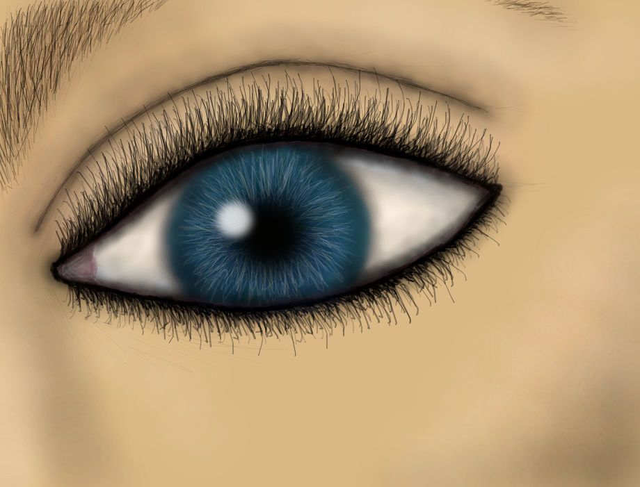 attempt at a realistic eye by sketching100 on DeviantArt