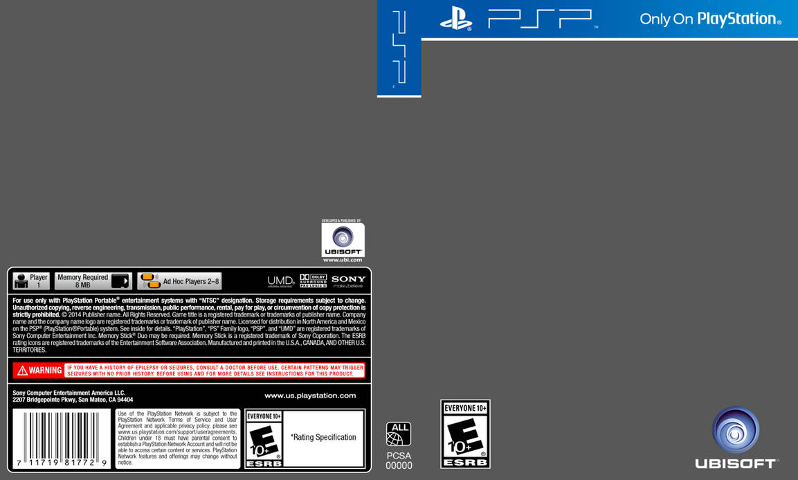 PSP Cover Template by ETSChannel on DeviantArt