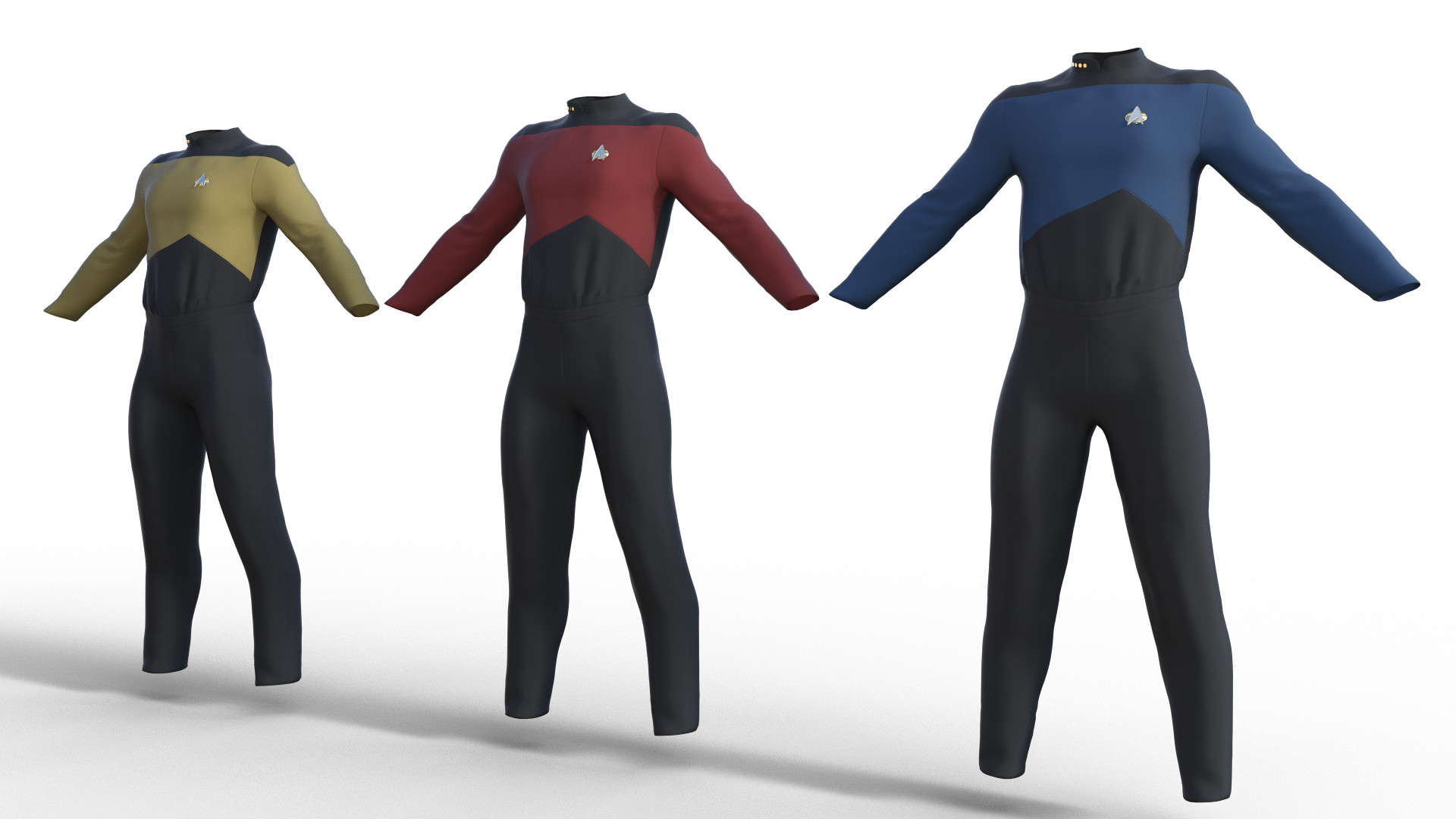 Star Trek TNG Uniform for Genesis 8 Male by amyaimei on DeviantArt