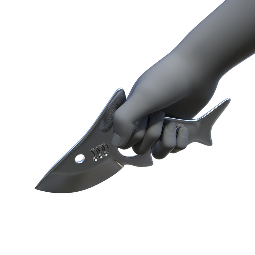 Cute Shark Knife with Pose Presets by amyaimei on DeviantArt