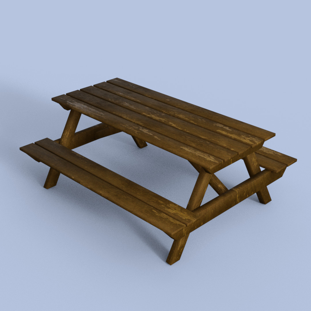 Picnic Table - DAZ Studio by amyaimei on DeviantArt