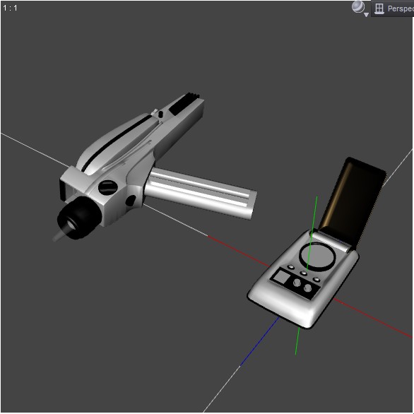 Star Trek TOS Communicator and Phaser (DAZ Studio) by amyaimei on ...