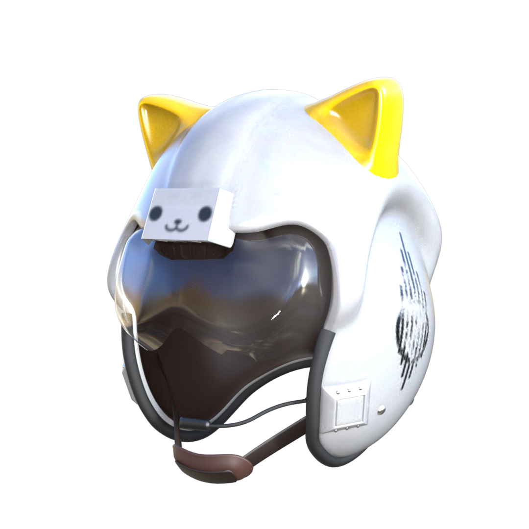 Rebel Cat Helmet for DAZ Studio by amyaimei on DeviantArt