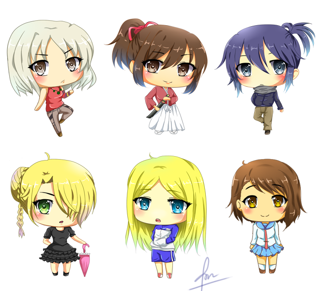 Anime Chibi Icons by reese-yamawe on DeviantArt