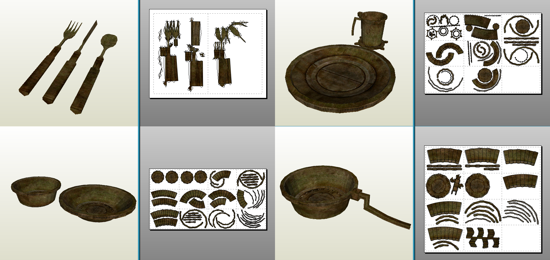 Dwemer Kitchenware HD Pepakura Papercraft by SmakkoHooves on DeviantArt