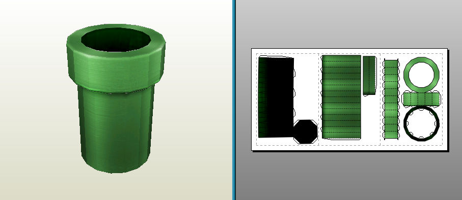 Super mario Green Pipe papercraft by SmakkoHooves on DeviantArt