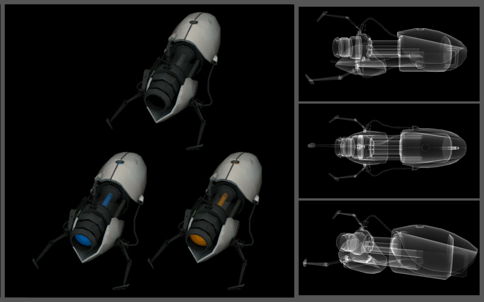 3D Portalgun Prop Model - Custom Texture HD by SmakkoHooves on DeviantArt