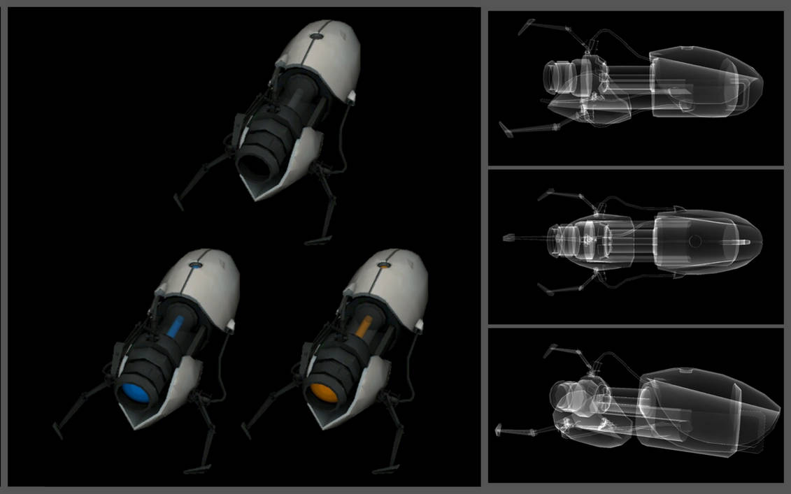 3D Portalgun Prop Model - Custom Texture HD by SmakkoHooves on DeviantArt