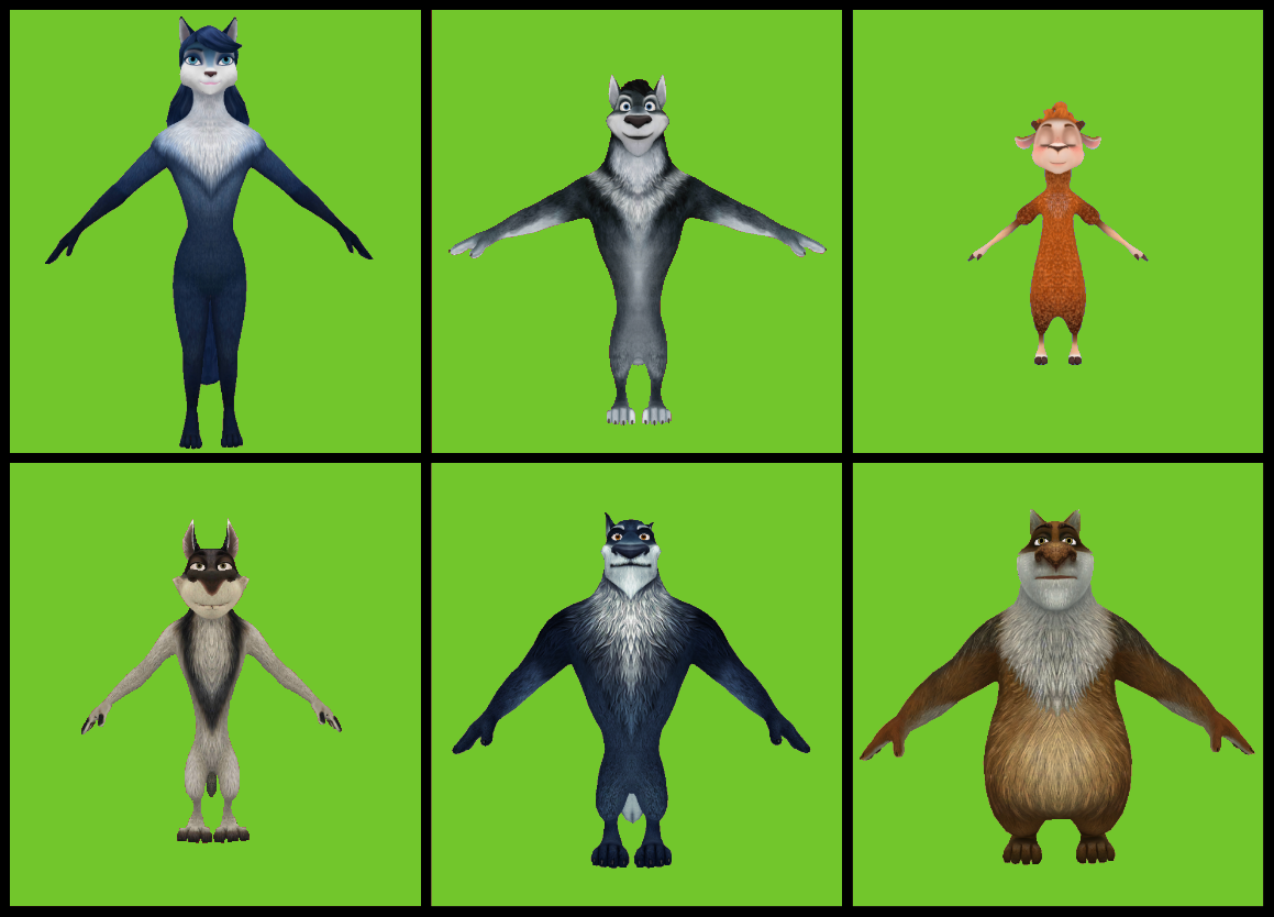 Sheep and Wolfes(Bianca Grey) Main characters 3D by SmakkoHooves on ...