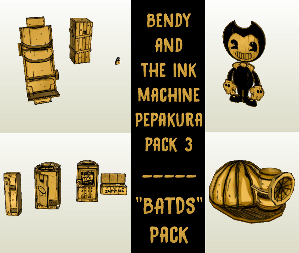 BATIM Pepakura Papercraft Pack 3 (Batds) by SmakkoHooves on DeviantArt