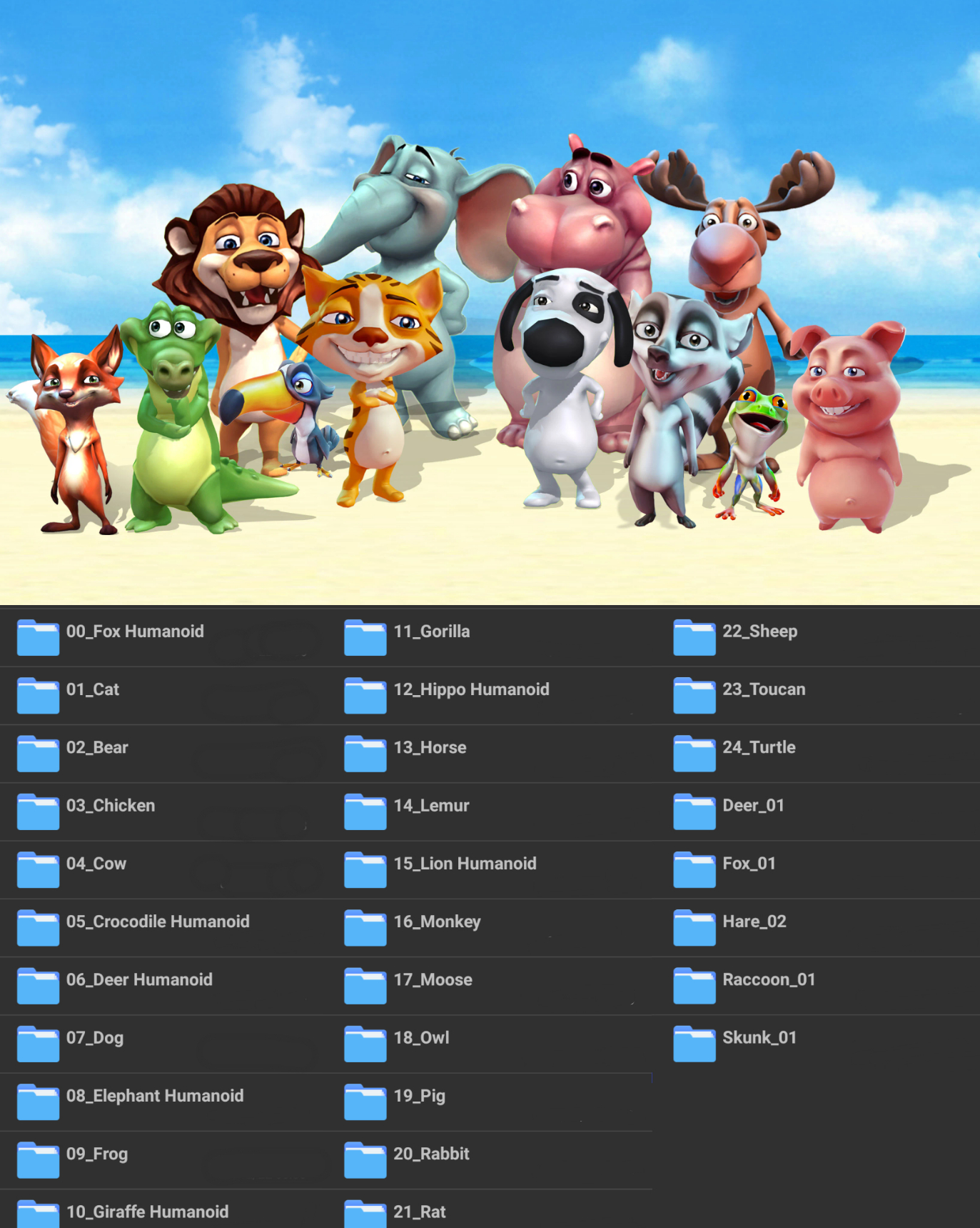 My Talking Friends - 3D models FBX by SmakkoHooves on DeviantArt