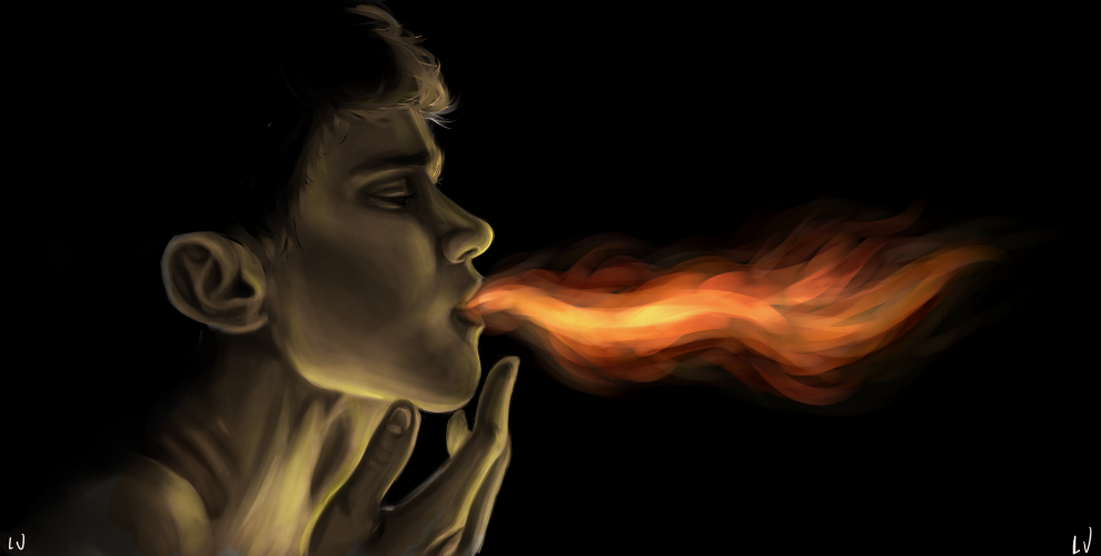 Fire spitter by Luisaj on DeviantArt