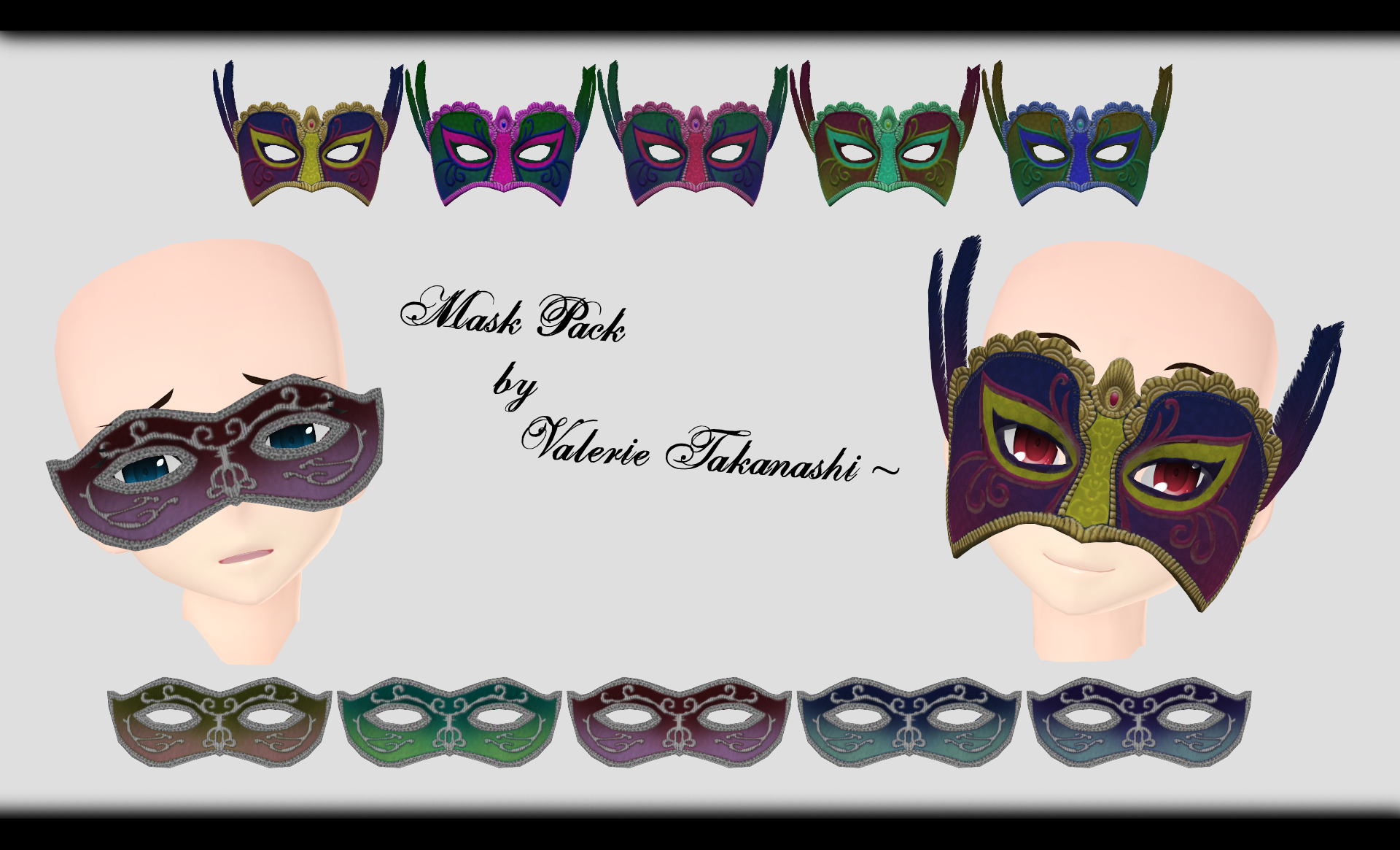 [MMD] Mask Pack DL ~ by o-DSV-o on DeviantArt