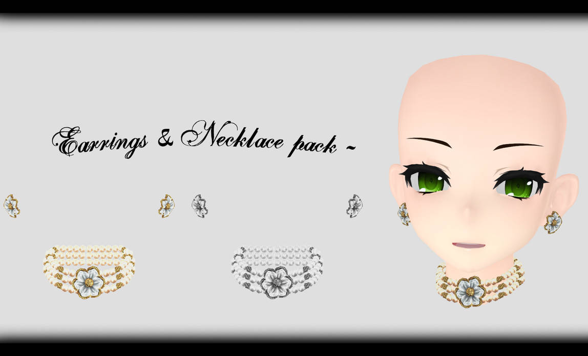 [MMD] Earrings and Necklace Pack DL ~ by o-DSV-o on DeviantArt