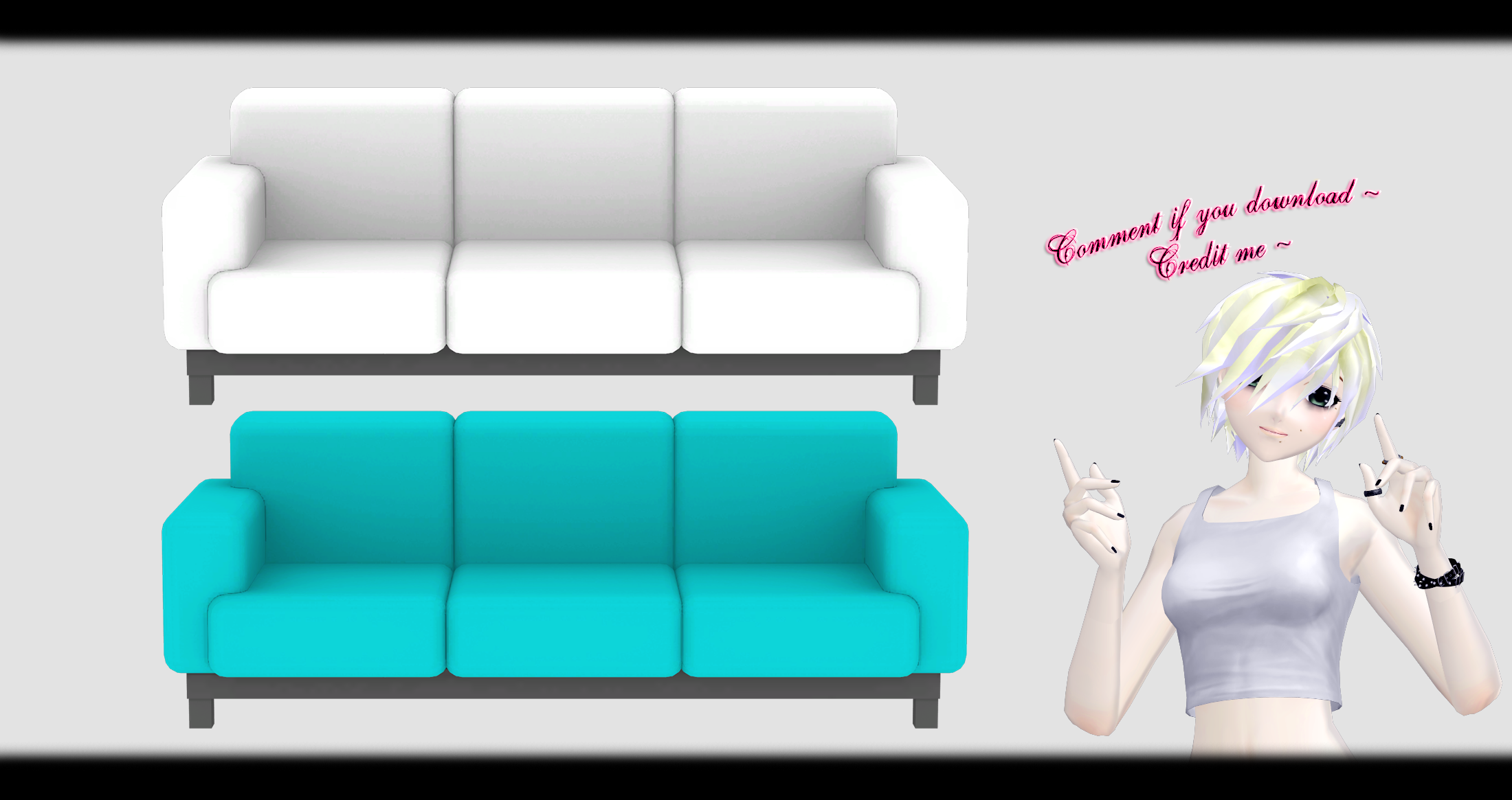 [MMD] Sofa x3 DL ~ by o-DSV-o on DeviantArt