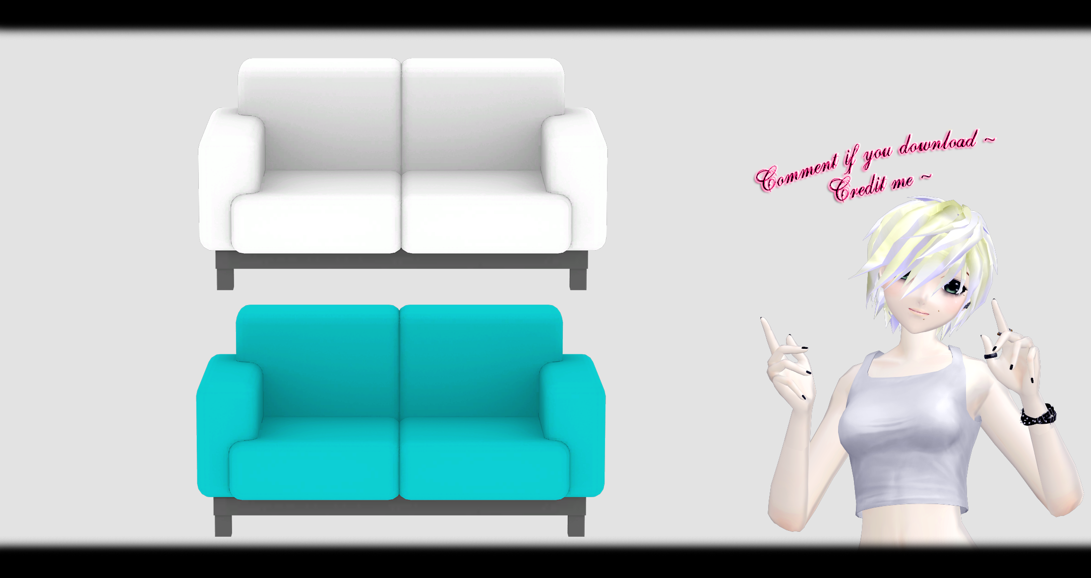 [MMD] Sofa x2 DL ~ by o-DSV-o on DeviantArt