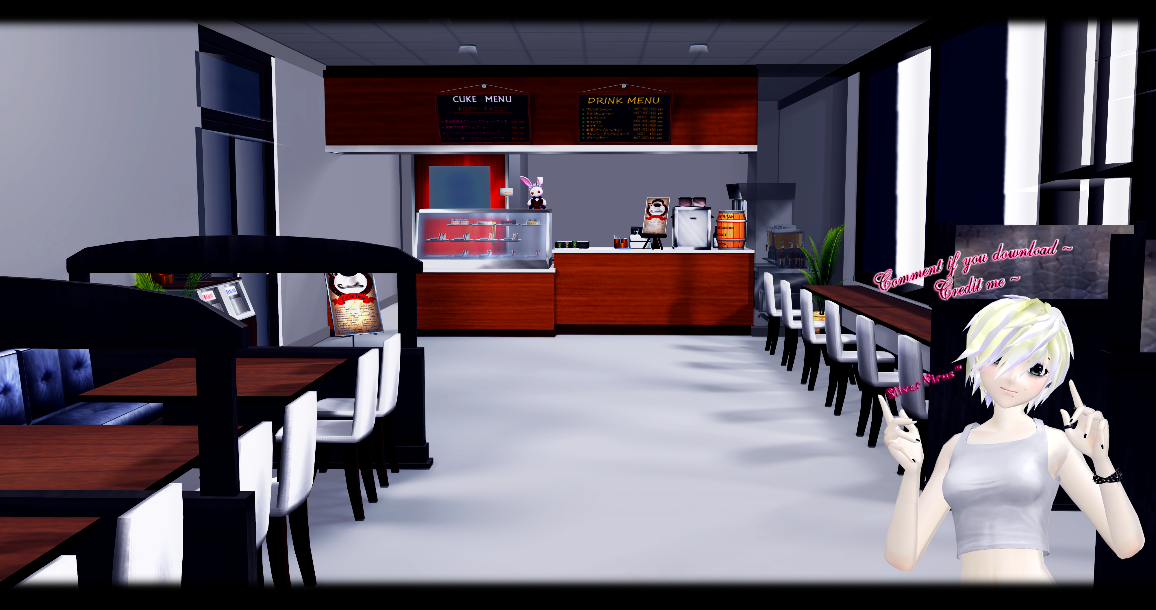 [MMD] Cafe DL ~ by o-DSV-o on DeviantArt