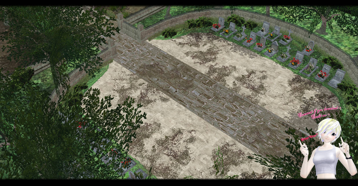 [MMD] Cemetery (Onechanmbara) DL ~ by o-DSV-o on DeviantArt