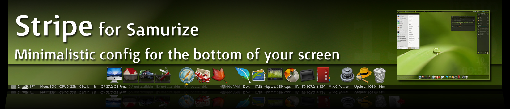 Stripe for Samurize by ethsza on DeviantArt