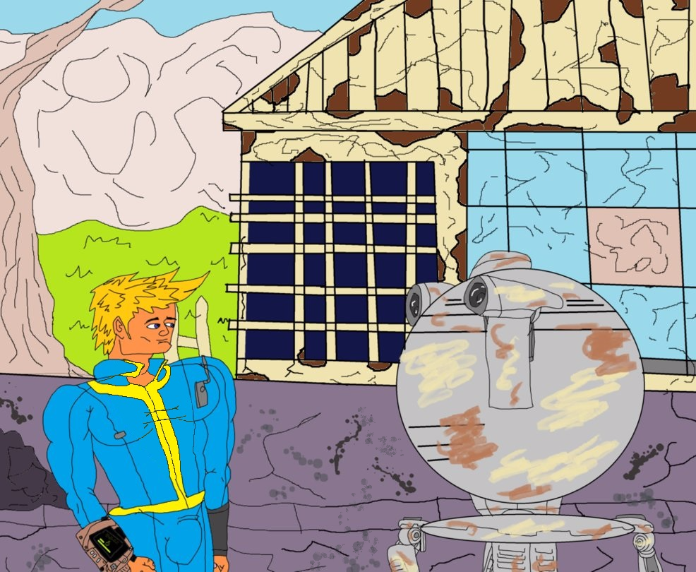 Fallout 4 codsworth meets Zeke by danny14180jason on DeviantArt