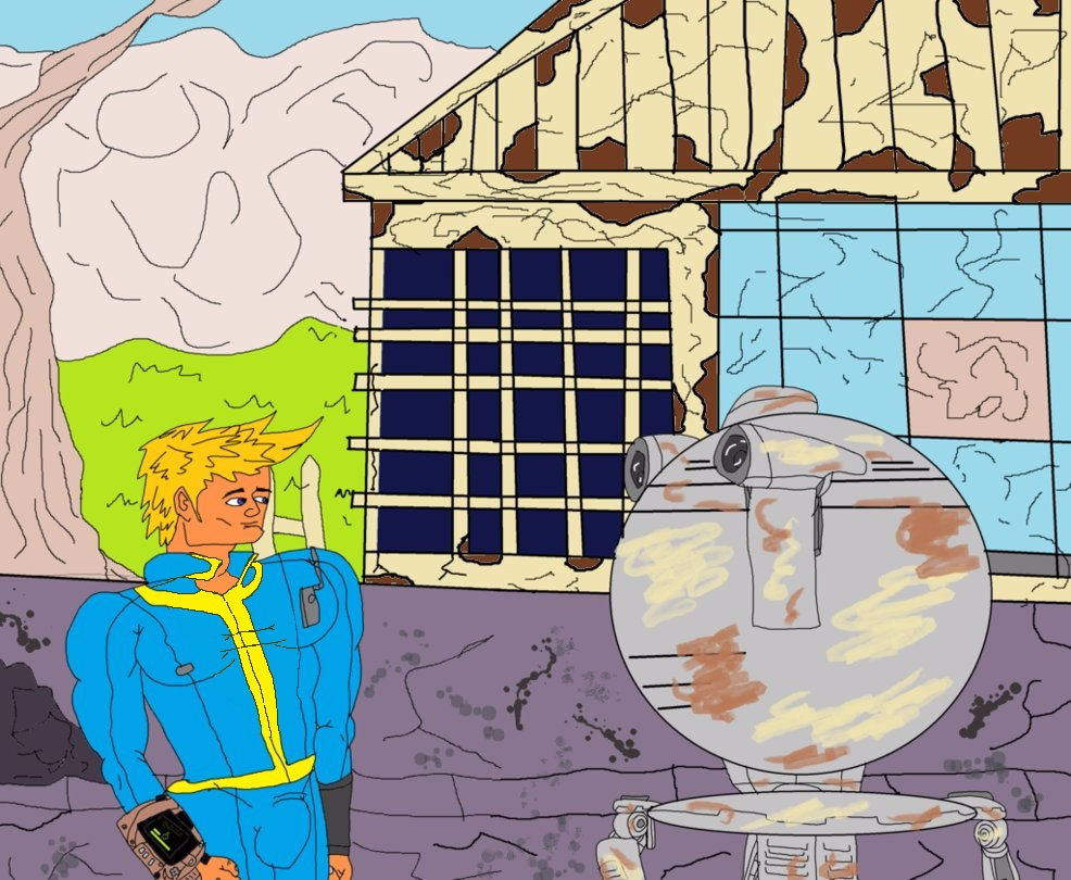 Fallout 4 codsworth meets Zeke by danny14180jason on DeviantArt