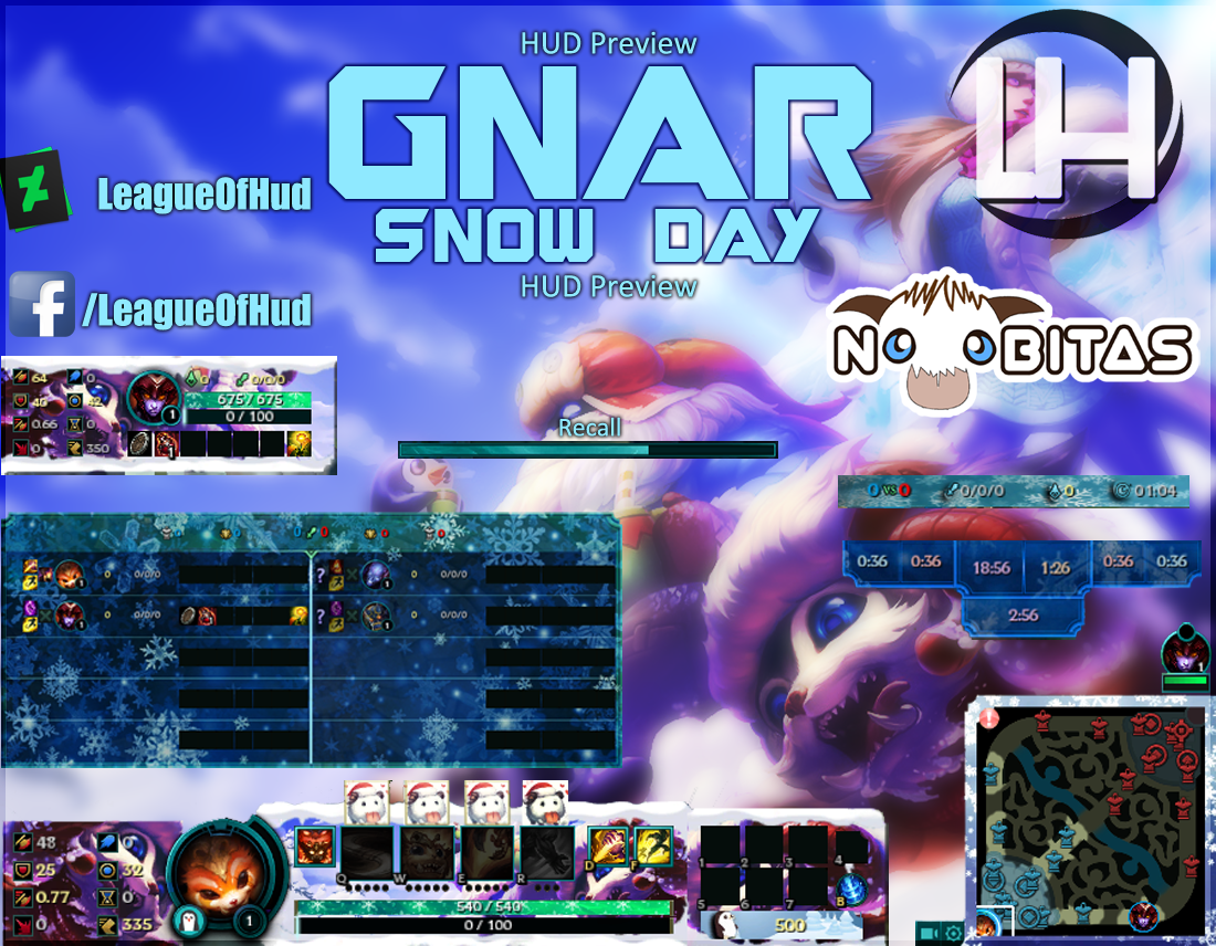HUD Gnar Snow Day League of Legends by LeagueOfHud on DeviantArt
