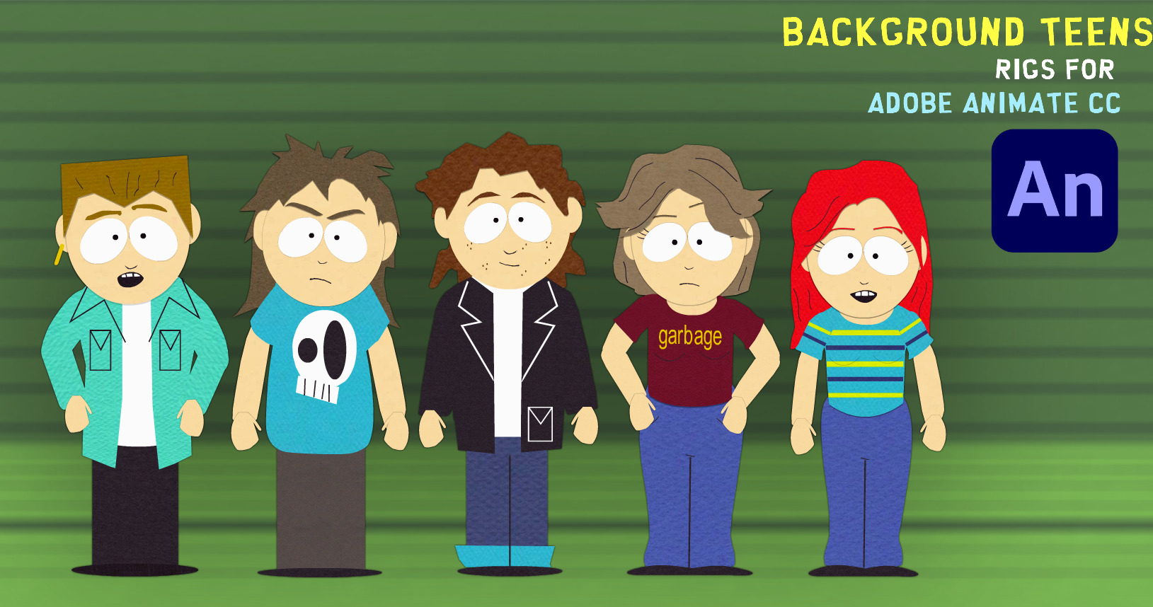 South Park Rigs: Background Teens by cartman1235 on DeviantArt