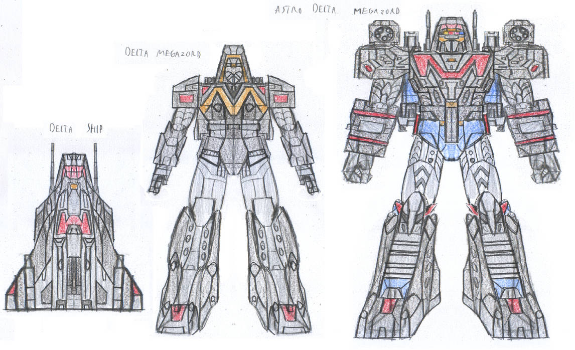 Delta Megazord + Astro Delta Megazord Movie by saramus01 on DeviantArt