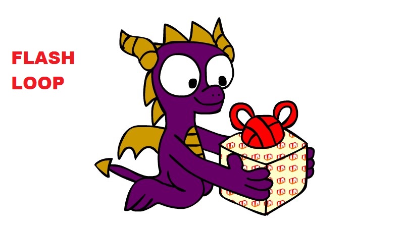 Spyro gets a Disney Infinity Present (Flash Loop) by Blackrhinoranger ...