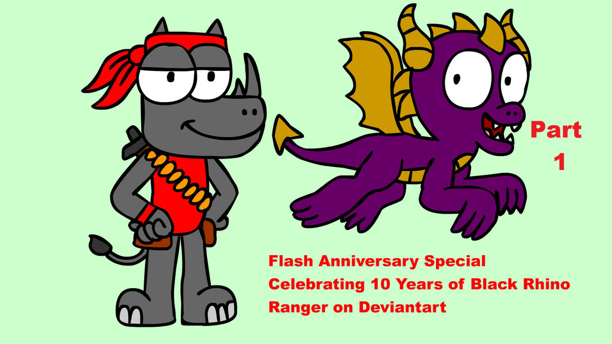 10th Anniversary of BRR on Deviantart Part 1 by Blackrhinoranger on ...