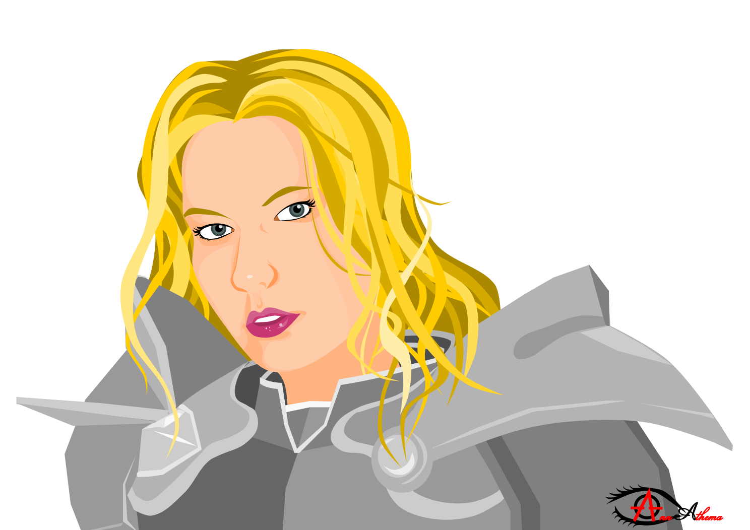 Serena in platemail by ann-athema on DeviantArt