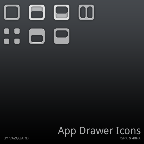 App Drawer Icon Collection 1 by Vazguard on DeviantArt