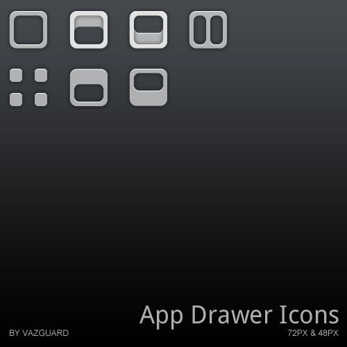 App Drawer Icon Collection 1 by Vazguard on DeviantArt
